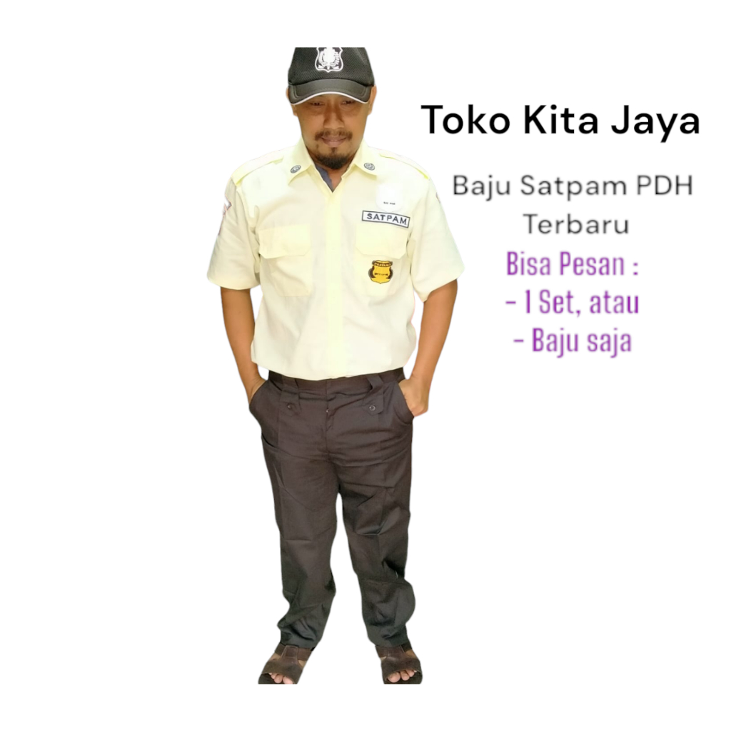 Jual Seragam Satpam PDH Krem | Seragam PDH Satpam Terbaru | PDH ...