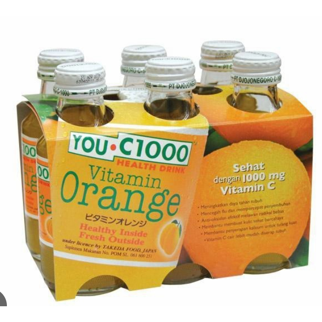 Jual Sameday/Instant 1Dus You-C1000 Orange 140Ml 30 botol | Shopee Indonesia