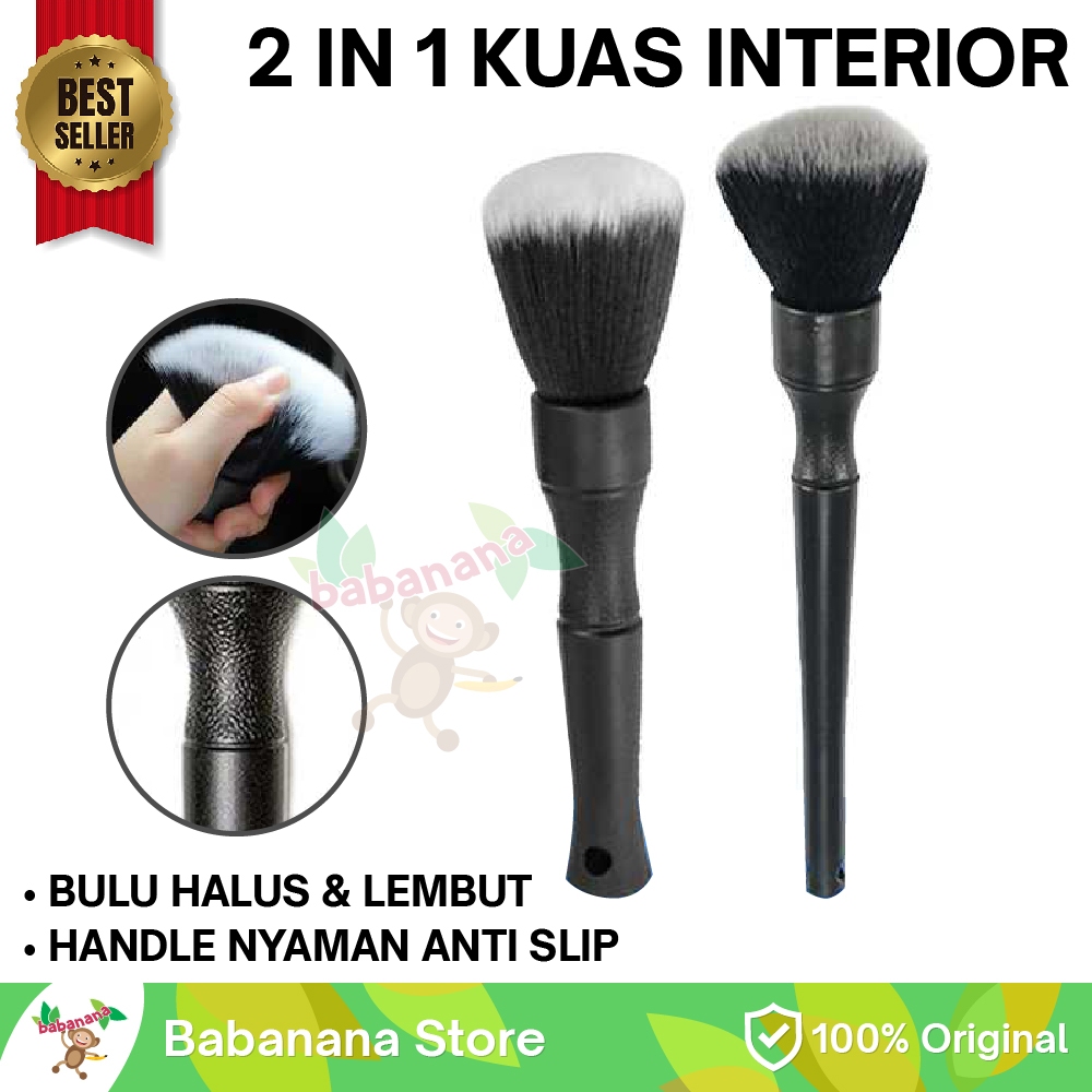 Jual 2 in 1 Kuas Detailing Mobil Halus Brush Pembersih Cleaning ...