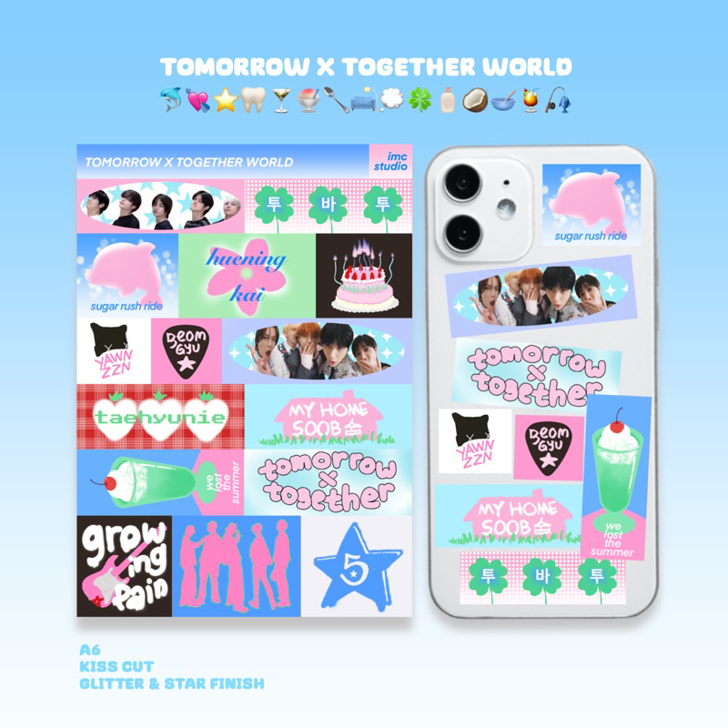 Jual TXT World Sticker | Shopee Indonesia
