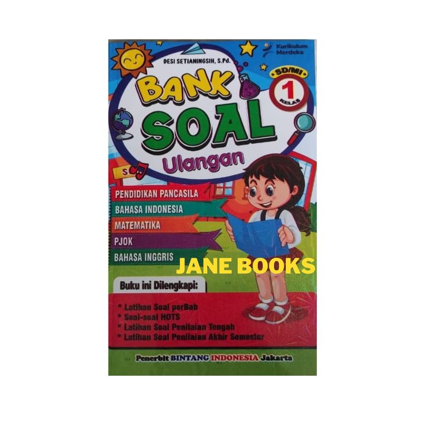 Jual Grosir Buku Kelas 1 bank Soal Pintar ulangan latihan soal semester ...