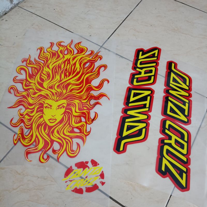 Jual SABLON DTF SANTA CRUZ FLAME SABLON DTF | Shopee Indonesia
