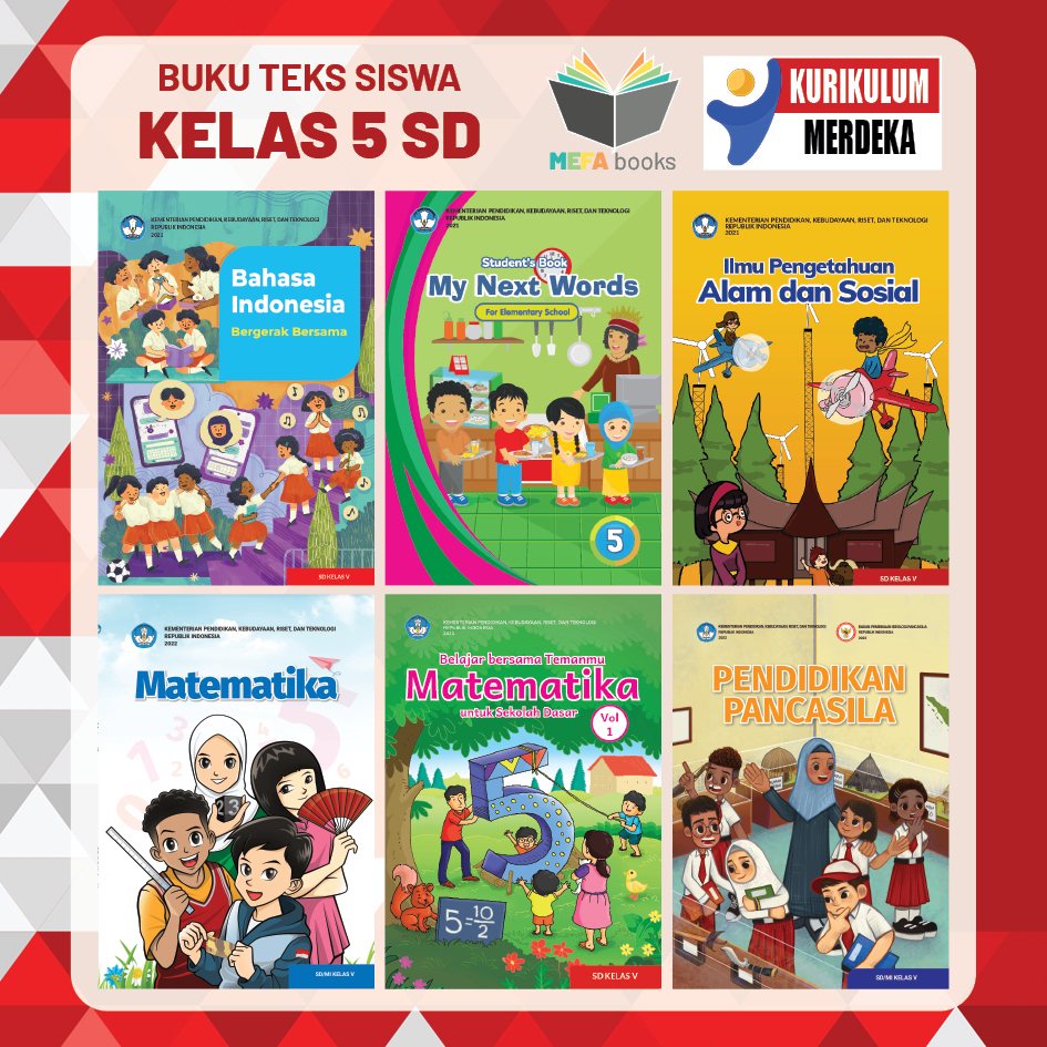 Jual Buku Siswa Kelas 5 SD Kurikulum Merdeka Buku Paket Kemendikbud | Shopee Indonesia