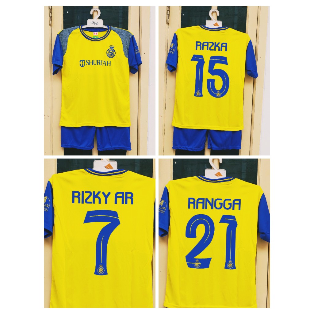 Jual JERSEY RONALDO AL NASSR AS SHURFAH/SETELAN BAJU RONALDO AL NASSR ...