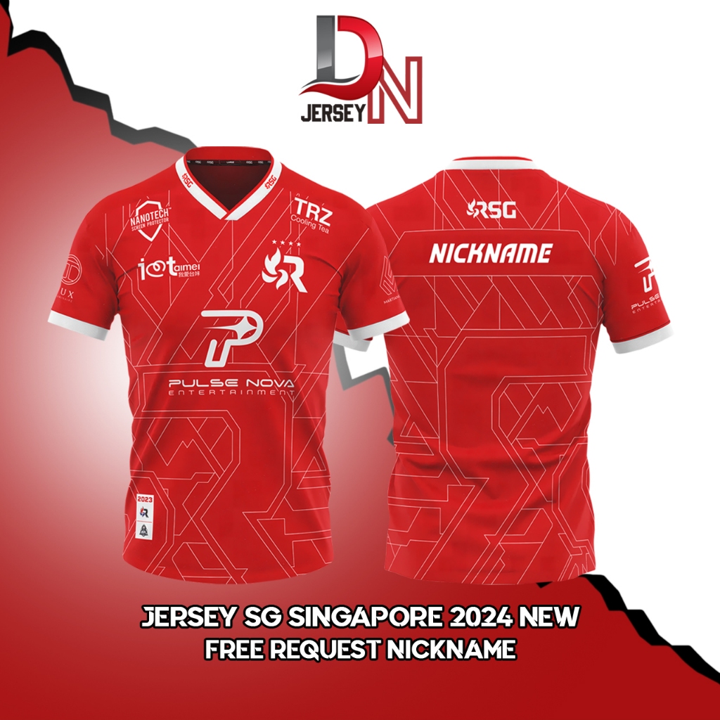 Jual JERSEY RSG SG SINGAPORE 2024 NEW ( free custom nickname ) | Shopee Indonesia