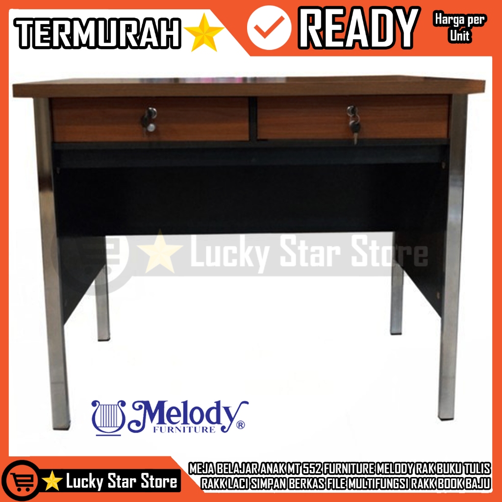 Jual [Instant] MEJA BELAJAR ANAK MT 552 FURNITURE MELODY RAK BUKU TULIS ...