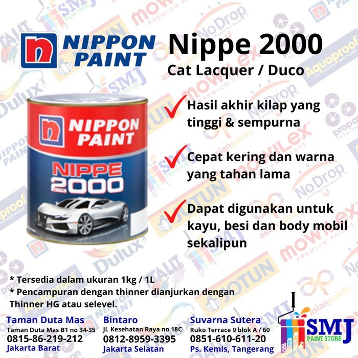 Jual CAT DUCO NIPPON PAINT NIPPE 2000 COPPER SERIES WARNA TEMBAGA 1 KG ...