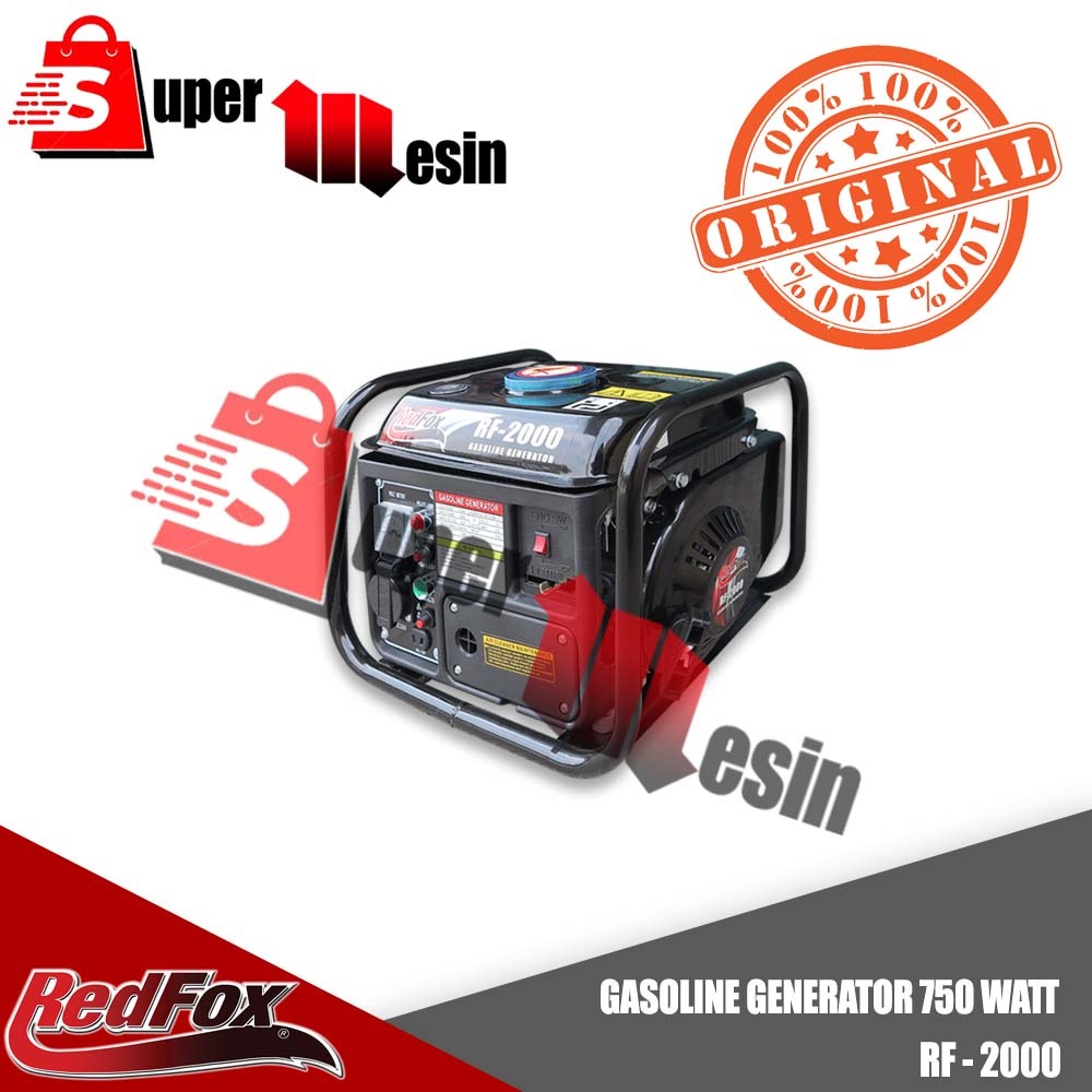Jual MESIN GENSET 750 WATT GASOLINE GENERATOR RF 2000 | Shopee Indonesia