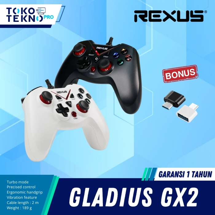 Jual Rexus GX2 Gladius Joystick Pro Gaming Gamepad | Shopee Indonesia