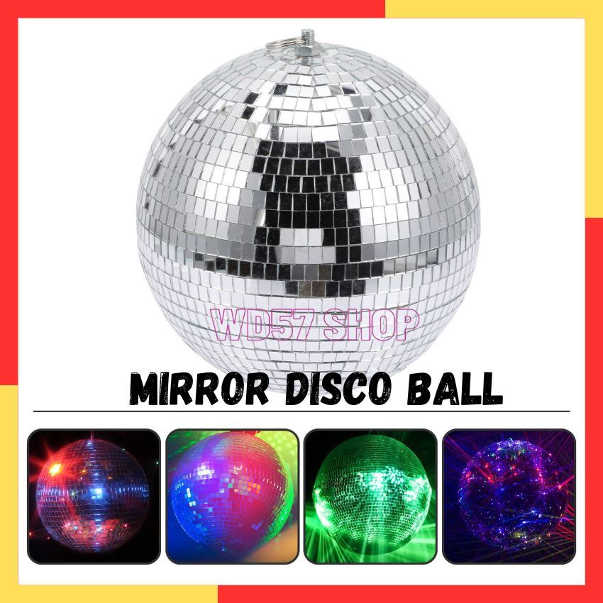 Jual Lampu Disco Bola Ball Gantung Kaca Mirror Putar Efek Cahaya ...