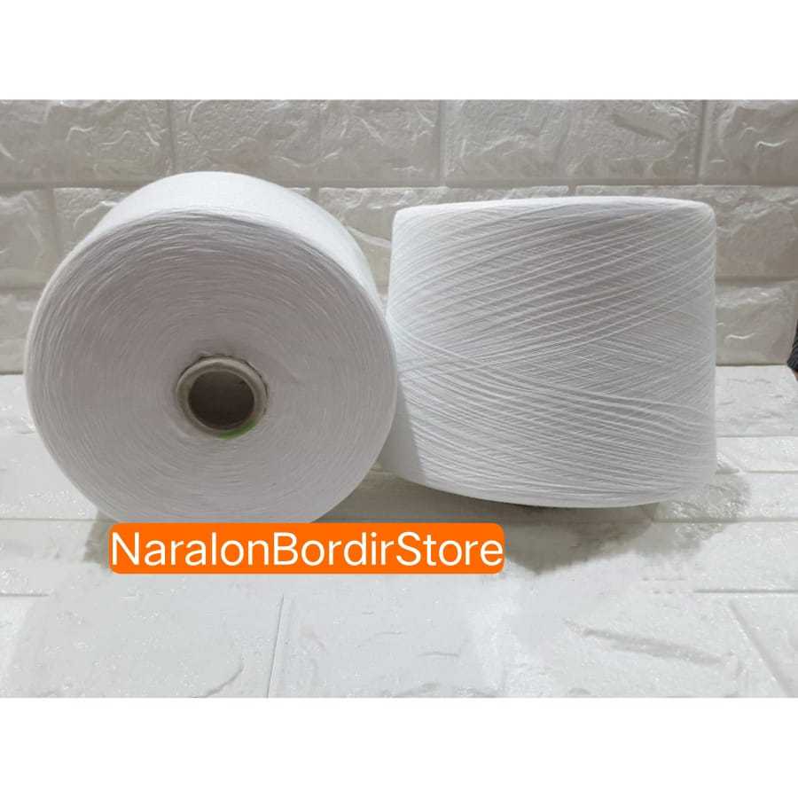 Jual benang spul putih PE 20 ( benang sekoci) | Shopee Indonesia