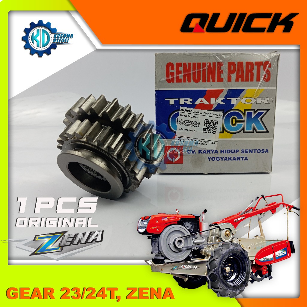 Jual GEAR 23/24T, ZENA - GIGI - ROTARY ZENA - QUICK - ORIGINAL ...