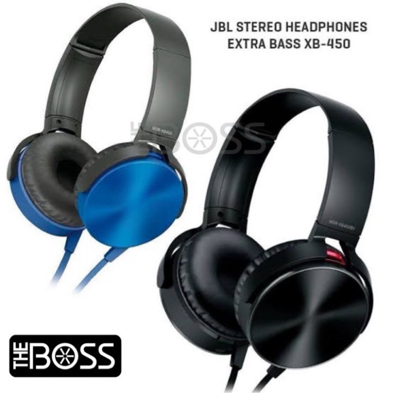 Jual HEADPHONE BANDO KABEL XB450 EXTRA BASS + MIC | Shopee Indonesia