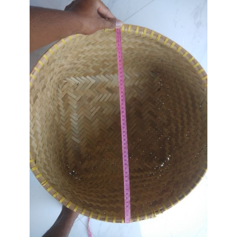 Jual Keranjang Nasi Diameter 50 cm Dingkul Kulit Bambu Hinis Tompo ...