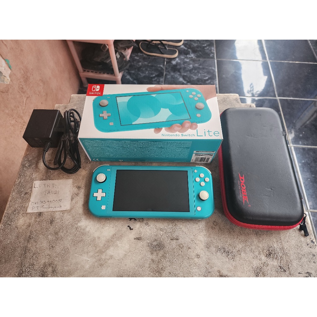 Jual Nintendo Switch Lite CFW Atmos 128GB Turquoise Fullset 00 | Shopee ...