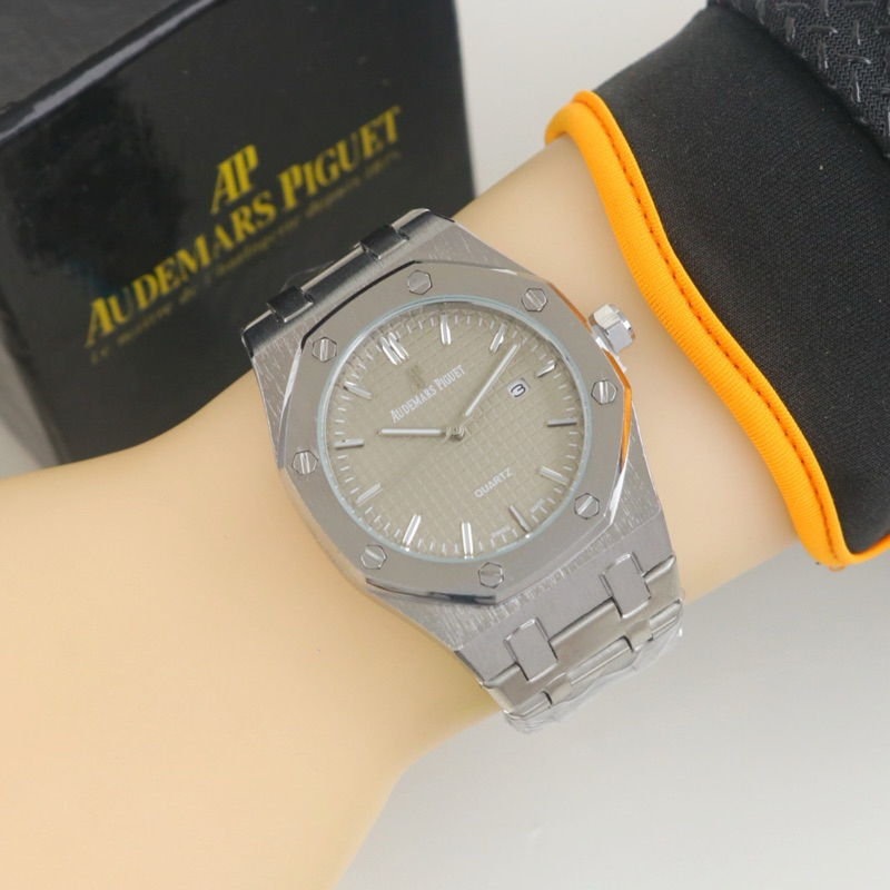 Jual JAM TANGAN AP COWOK TANGGAL AKTIF RANTAI STAINLESS | Shopee Indonesia