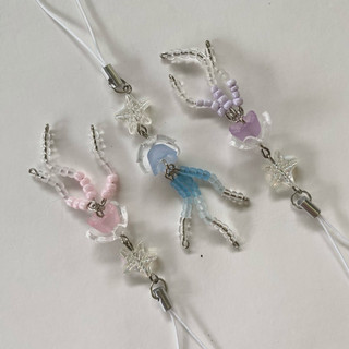 Jual Jellyfish Phone Strap Initial — gantungan tali handphone HP kunci ...