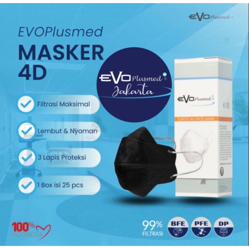 Jual Masker Evo Plusmed 3ply Original isi 25pcs | Shopee Indonesia