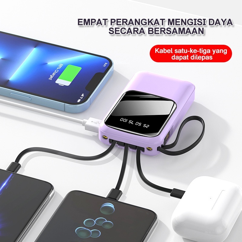Jual Power Bank Mini 12000mAh Super Lightweight Palm Size Powerbank ...