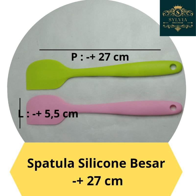 Jual Spatula Silicone Besar Anti Panas -+ 27 cm [ SPT0001 ] | Shopee ...