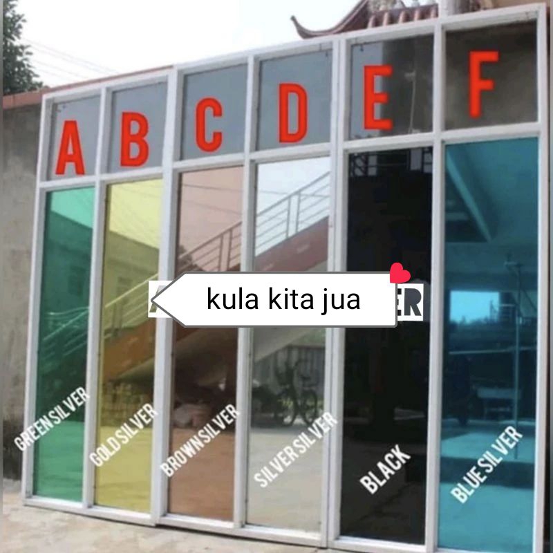 Jual KACA FILM ONE WAY STICKER KACA CERMIN SATU ARAH BLACK SILVER ...