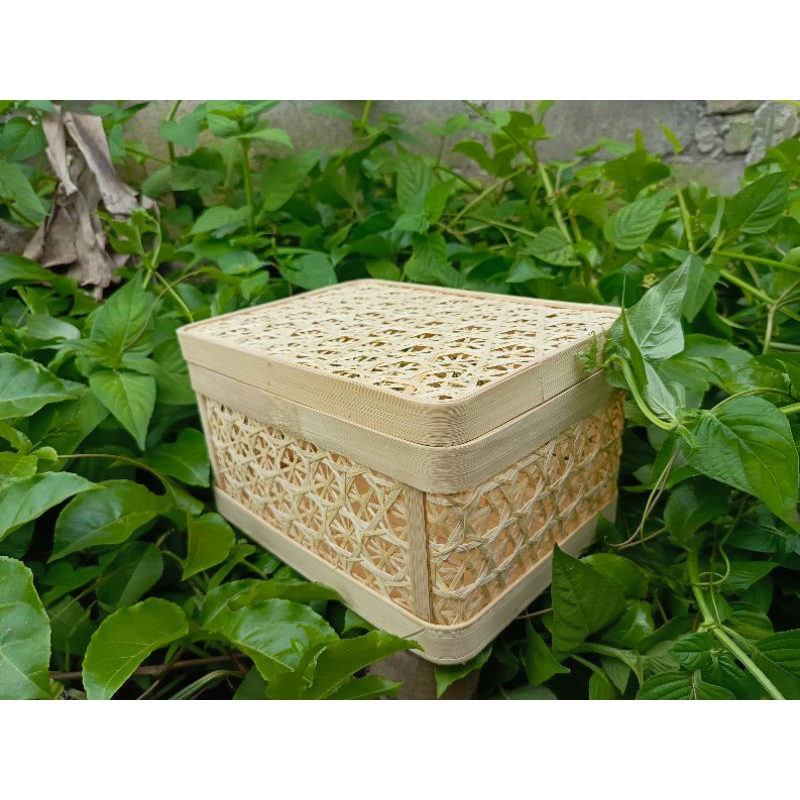 Jual Box Bambu Truntum | Keranjang Parcel Bambu | 25x15x12 | Shopee ...
