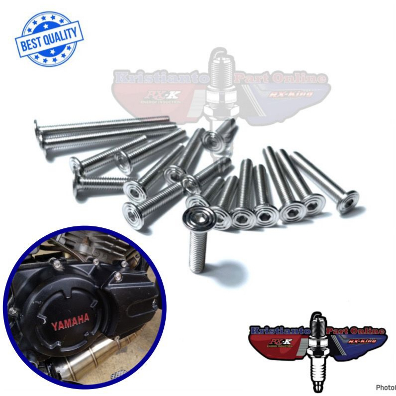 Jual BAUT BAK MESIN 1 SET CUSTOME TITANIUM SLIM RXKING RX KING RXK RXS ASLI STENLIS STAINLESS ...