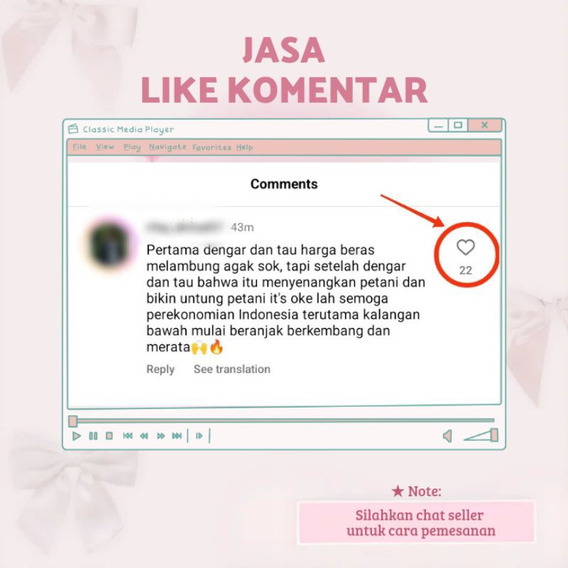 Jual JASA LIKE KOMENTAR IG TIKTOK YOUTUBE | Shopee Indonesia