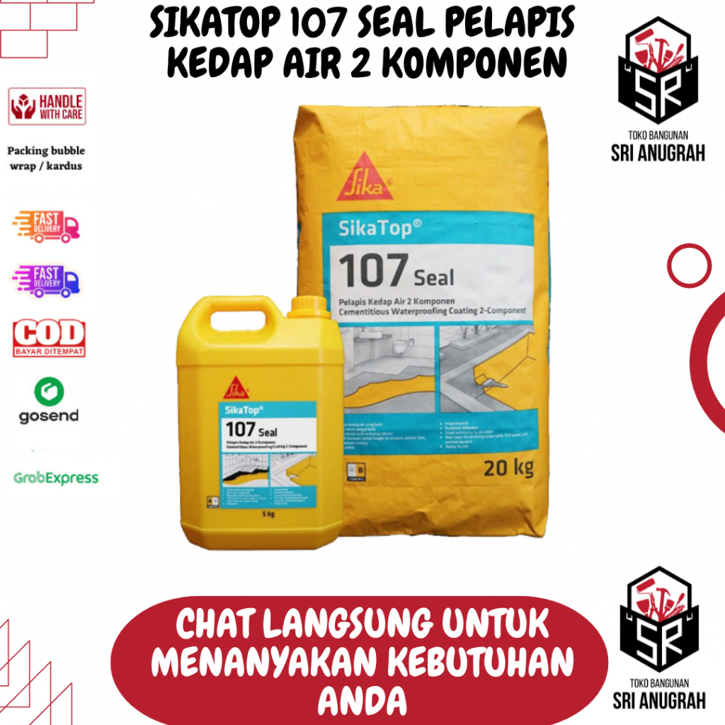 Jual SIKA TOP 107 SEAL Semen Pelapis Kedap Air 2 Komponen 20KG | Shopee Indonesia