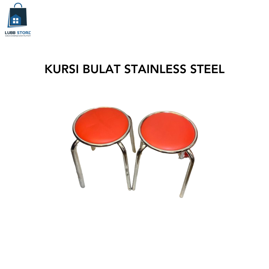 Jual KURSI STAINLESS STEEL KOKOH BANGKU BULAT STAINLESS STEEL KURSI ...