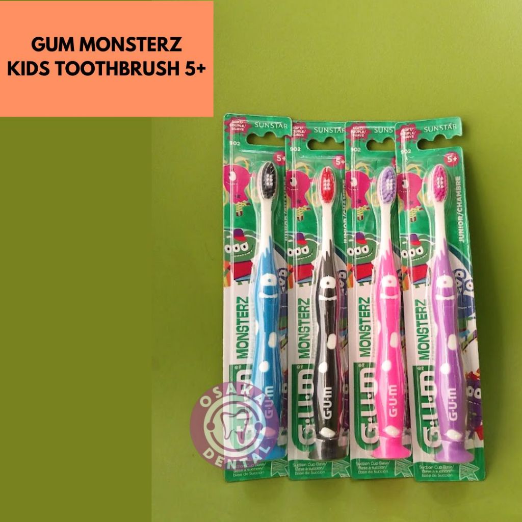 Jual GUM Monsterz Kids Toothbrush (Sikat Gigi Anak Umur 5th ke atas ...