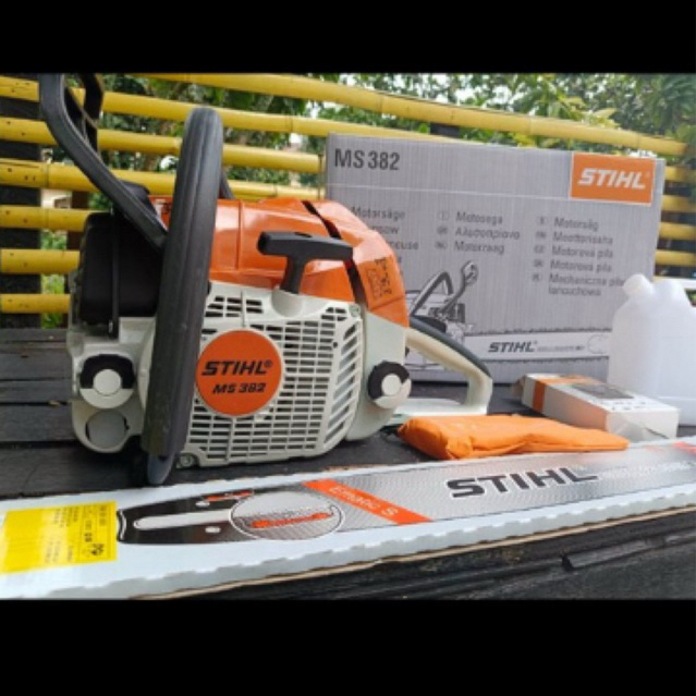Jual Chainsaw stihl / gergaji potong kayu ms382 bar 25 inch | Shopee Indonesia