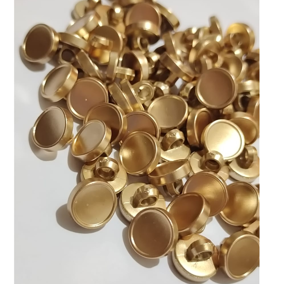 Jual PROMO Kancing baju motif gold cekung diameter 11 mm/ 13 mm/ 15mm ...