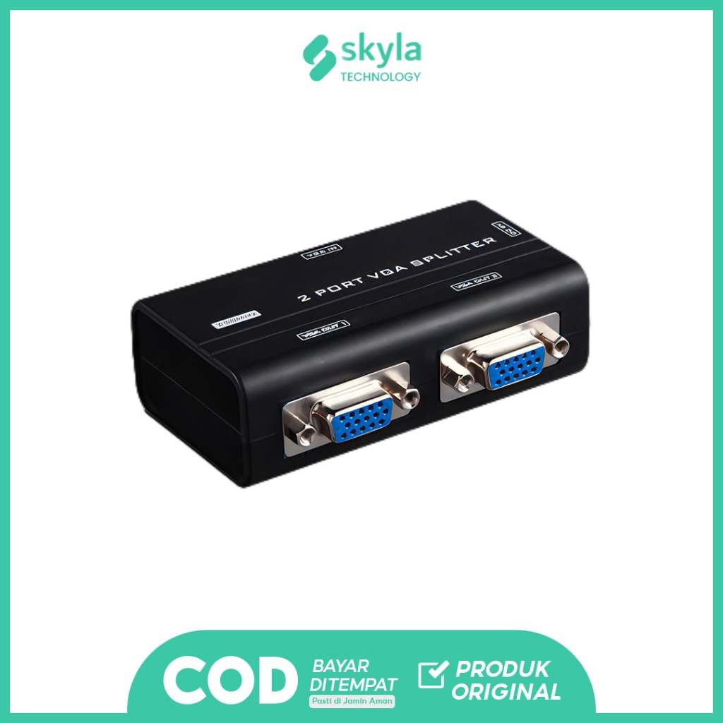 Jual VGA Splitter 2 Port 550MHz 1920x1440 | Shopee Indonesia