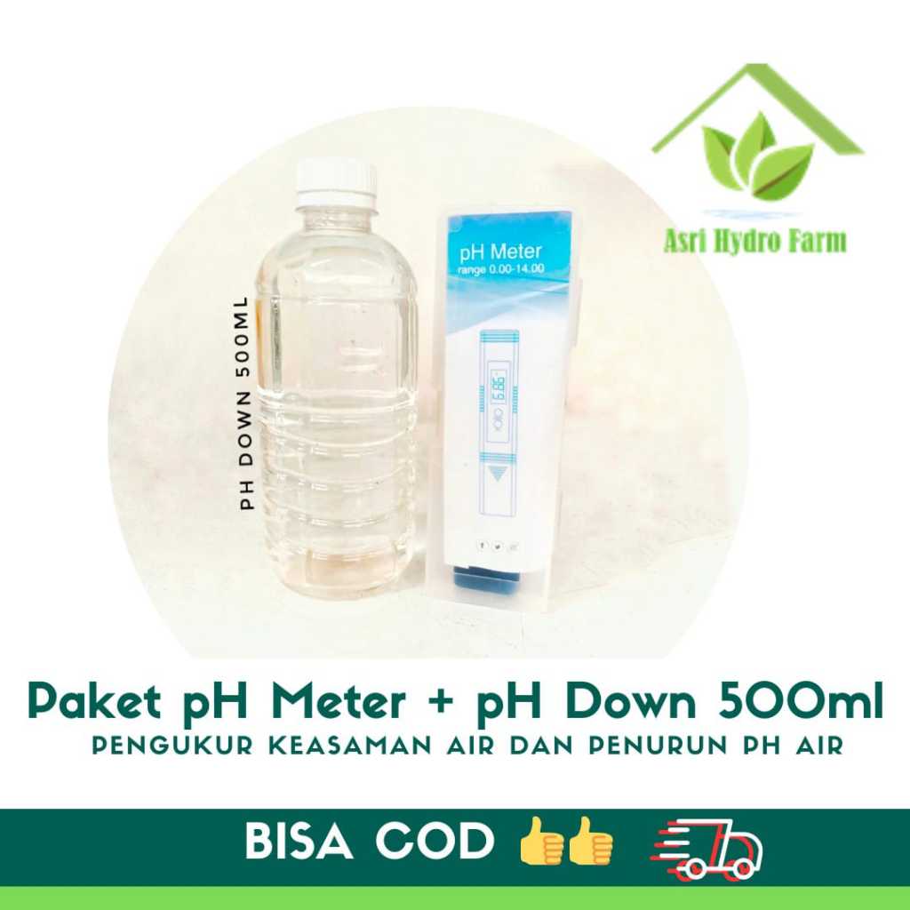 Jual Paket pH Meter + pH Up penurun keasaman air 500ml | Shopee Indonesia