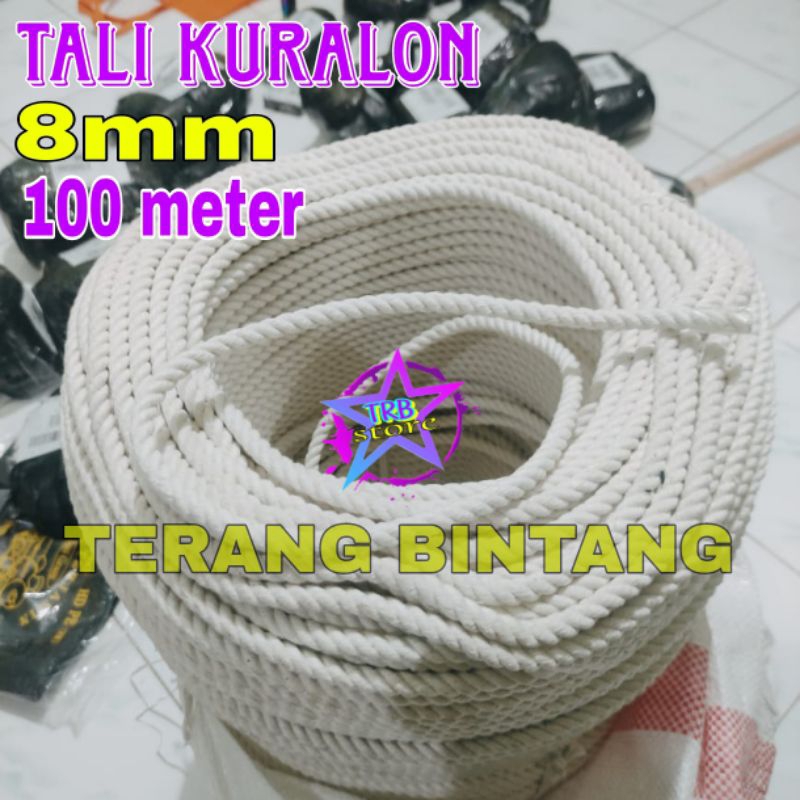 Jual TALI TAMBANG KURALON 8MM 100 METER,TALI PENGIKAT TERPAL TRUCK,PICK UP,LOSBAK,HARNESS ...
