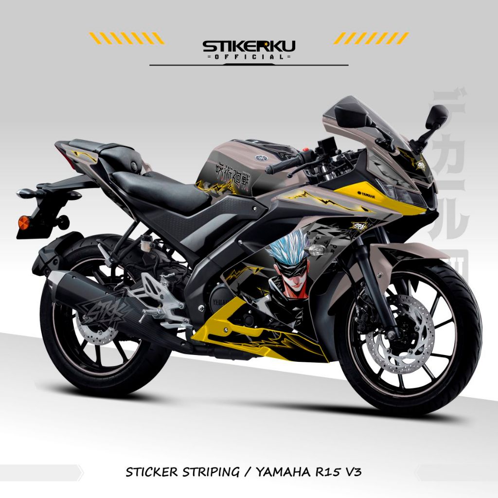 Jual STICKER STRIPING / YAMAHA R15V3 / MOTIF 034 / SEMIFULL / STIKER / STOCK DECALS / R15 / V3 ...