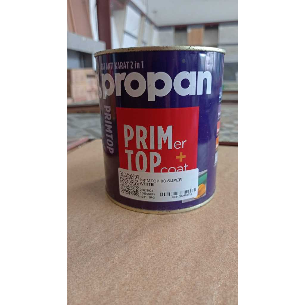 Jual PROPAN CAT PELAPIS PRIMTOP 88 SUPER WHITE 1 KG | Shopee Indonesia