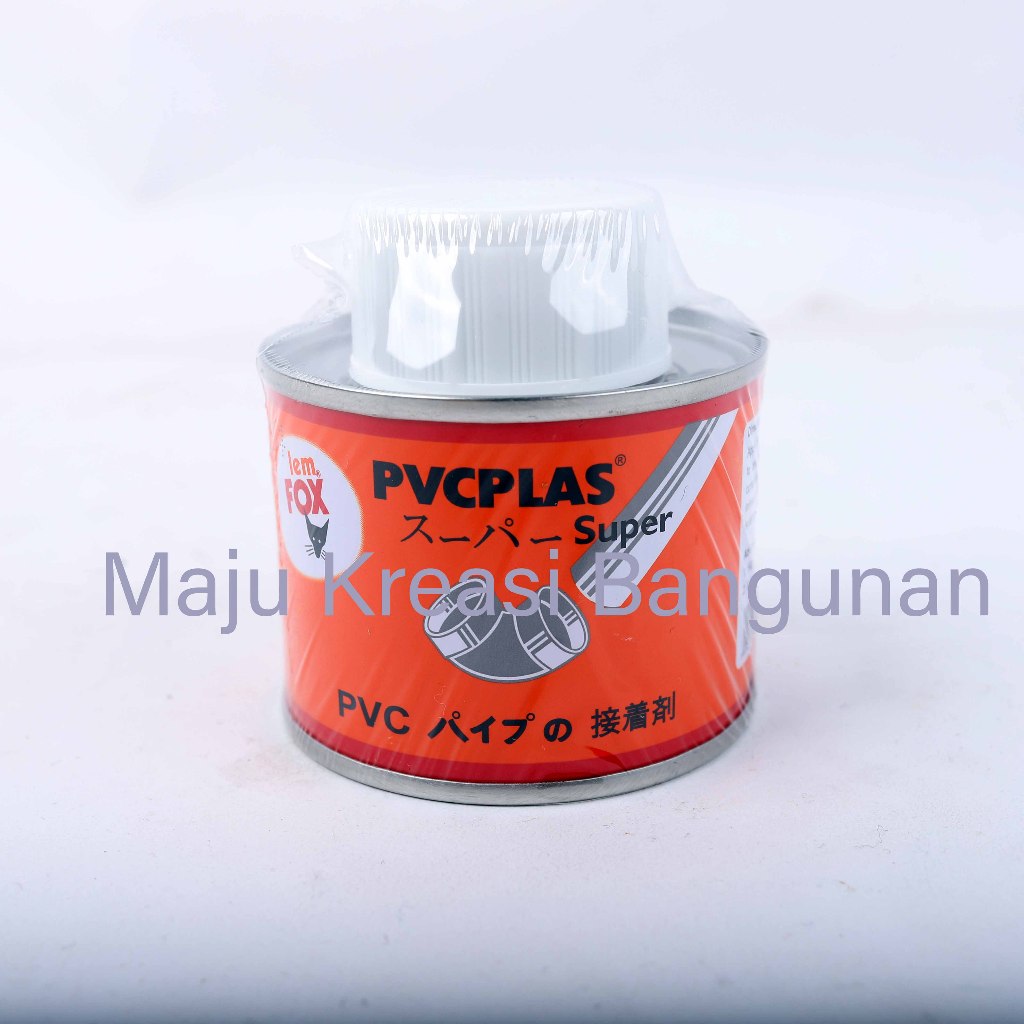 Jual Lem Pipa Pralon Fox PVC PVC PLAS PVCPLAS Kaleng 100 gr | Shopee ...
