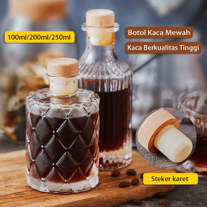 Jual Botol Kaca Mewah Kaca Berkualitas Tinggi - Glass Bottle Minuman ...