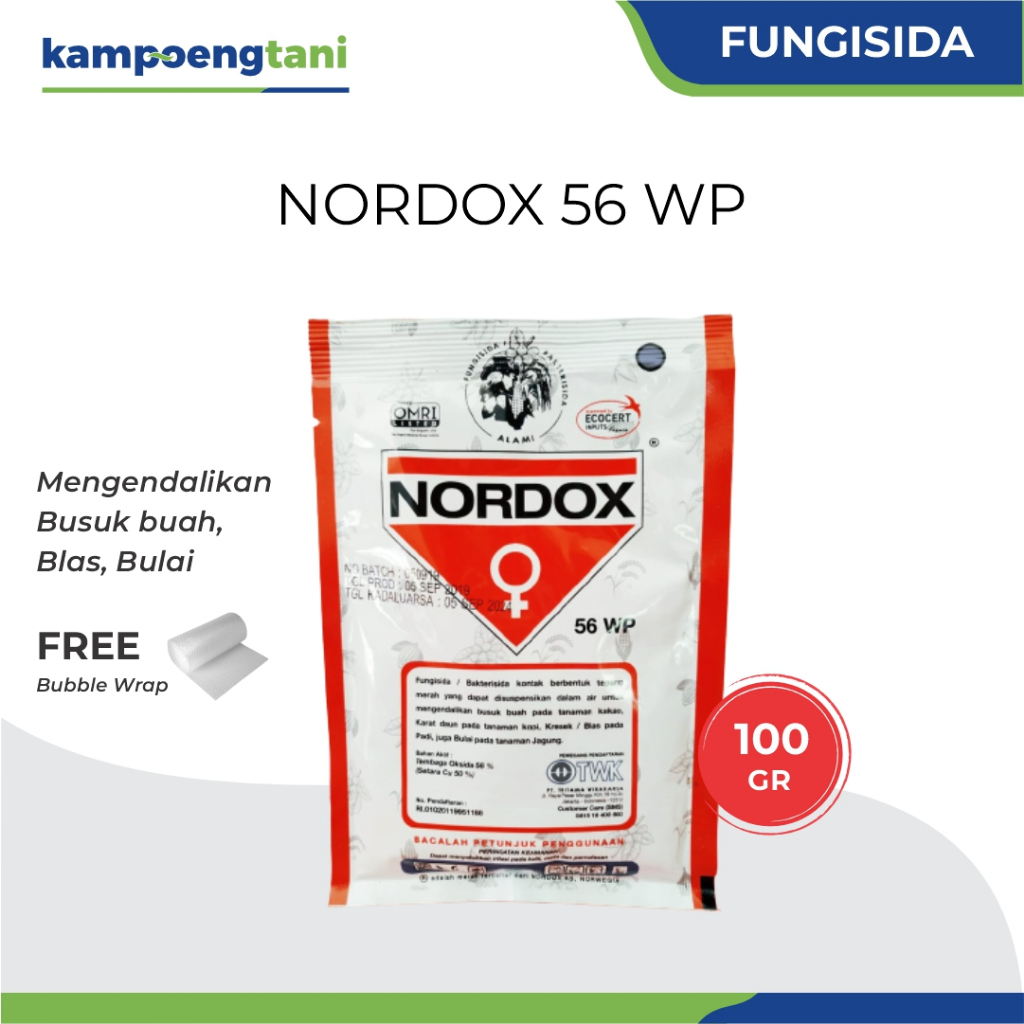 Jual Nordox 56WP 100 gram Fungisida Bakterisida Alami Obat Pembasmi ...