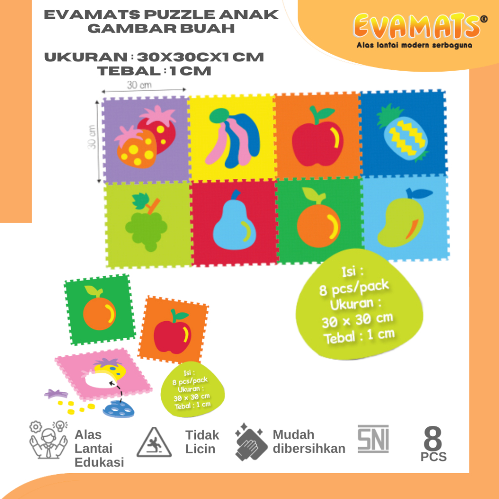 Jual EVAMATS Puzzle Gambar Buah | Matras Puzzle Puzzle Lantai Matras ... Jual EVAMATS Puzzle Gambar Buah | Matras Puzzle Puzzle Lantai Matras ...