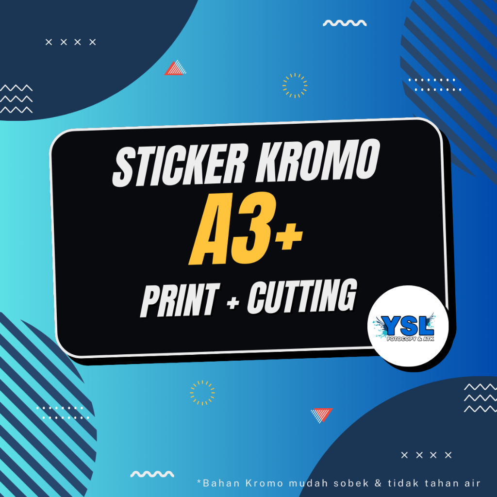 Jual Cetak Stiker Kromo A3+ (Print + Cutting) | Shopee Indonesia