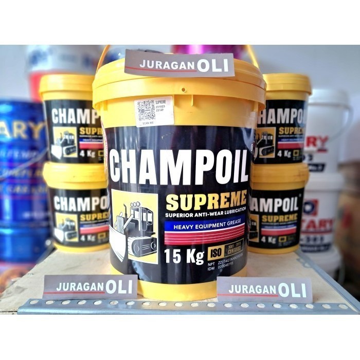 Jual Grease CHAMPOIL KUNING HITAM 16 KG | Shopee Indonesia