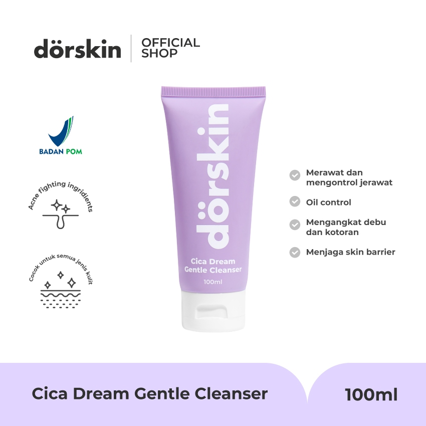 Jual (LIVE SALE ONLY) Dorskin Cica Dream Gentle Cleanser - Sabun Gel ...