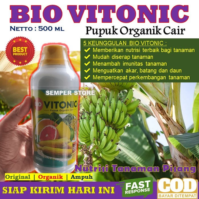 Jual PROMO COD Pupuk Organik Nutrisi Tanaman Pelebat Buah dan Booster Pisang Cepat Berbuah Lebat ...