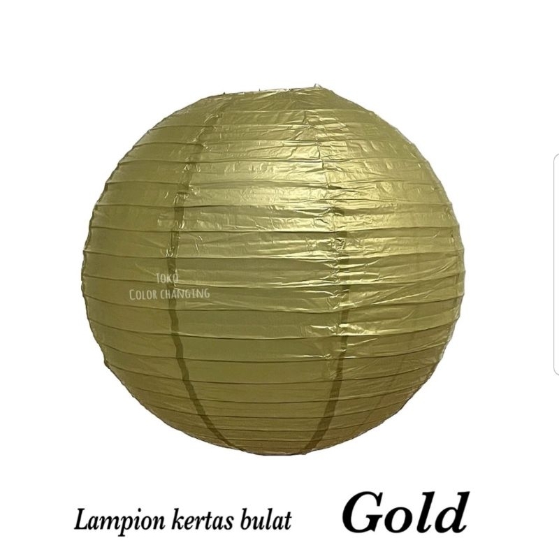 Jual lampion bulat kertas 40 cm ramadan lebaran idul fitri islamic ...