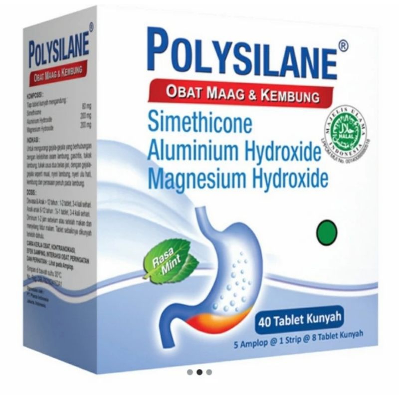 Jual POLYSILANE TABLET 1 BOX ISI 5 STRIP | Shopee Indonesia