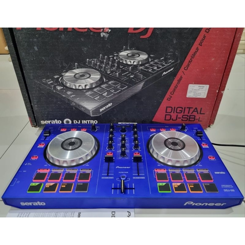 Jual Alat DJ Pioneer DDJ SB Blue Limited Edition Fullset Box Controller ...