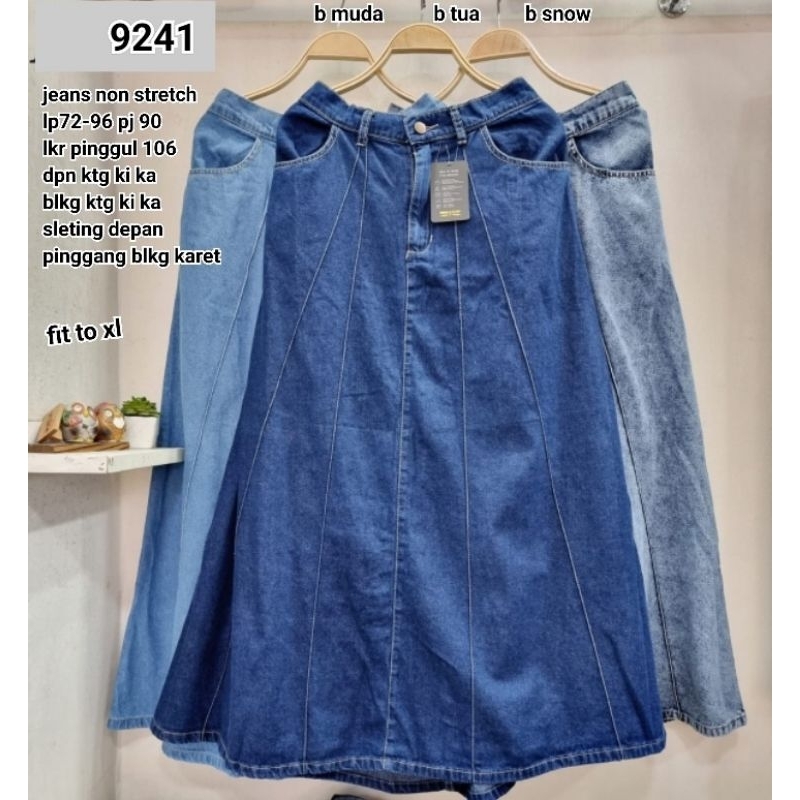 Jual 9241#Rok perca jeans | Shopee Indonesia